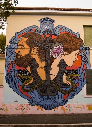 [People] Lo stile Liberty di Diamond, lo street artist romano che si ...