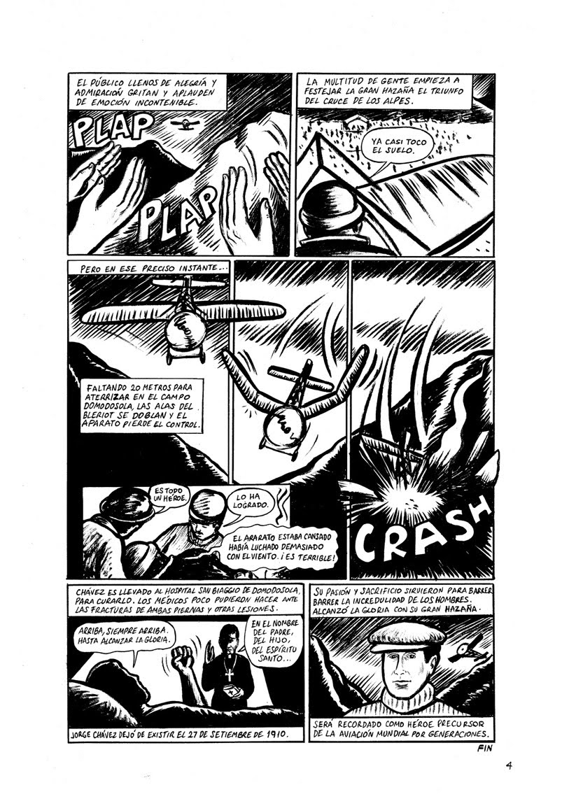 JUAN CARLOS SILVA BOCANEGRA: Cómic de JORGE CHAVEZ por Juan Carlos Silva