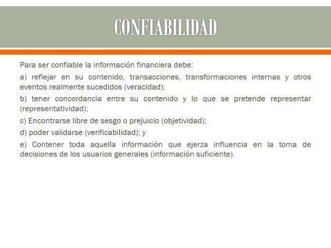 Normas de Información Financiera: Exposición NIF A-4
