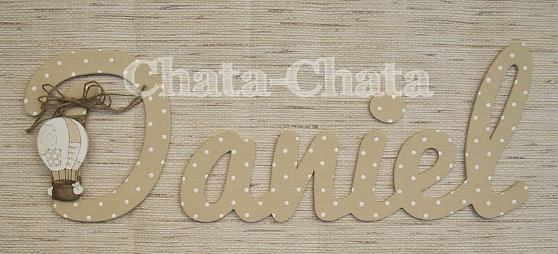 Chata-chata. Decoración infantil: LETRAS PARA DANIEL