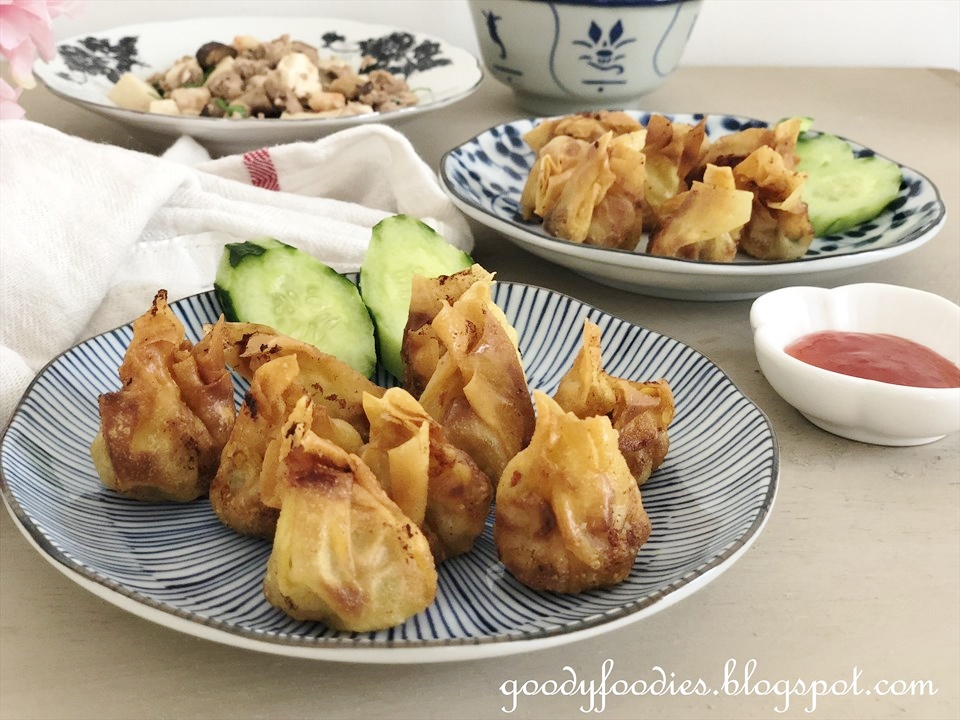 GoodyFoodies: Recipe: Fried Wantan 炸云吞