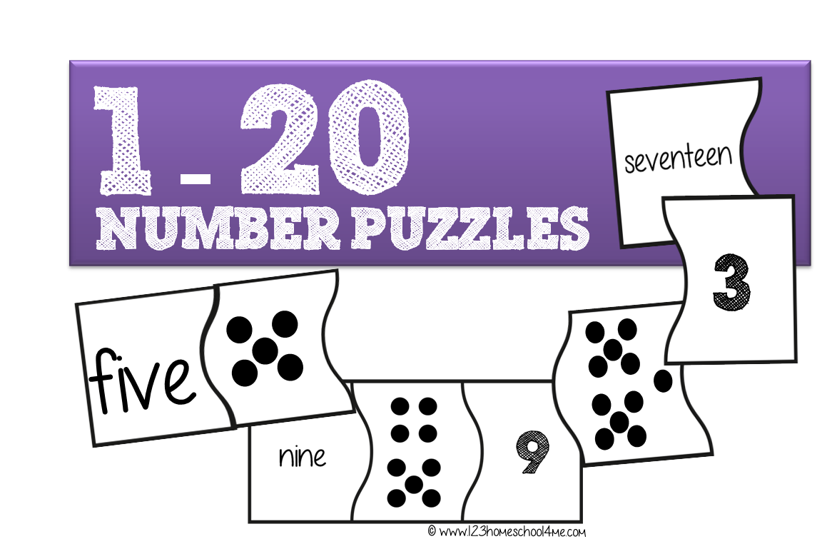 1 20 Number Puzzles 1 20 Number Puzzles