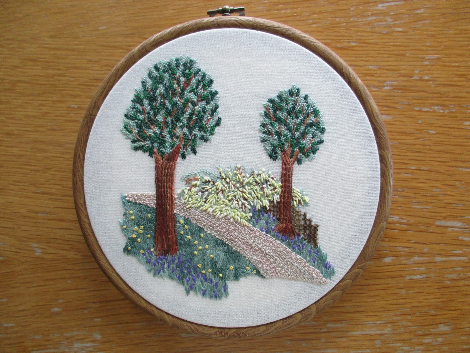 Wanda's World: Surface Embroidery - Spring Ride After The First Mowing