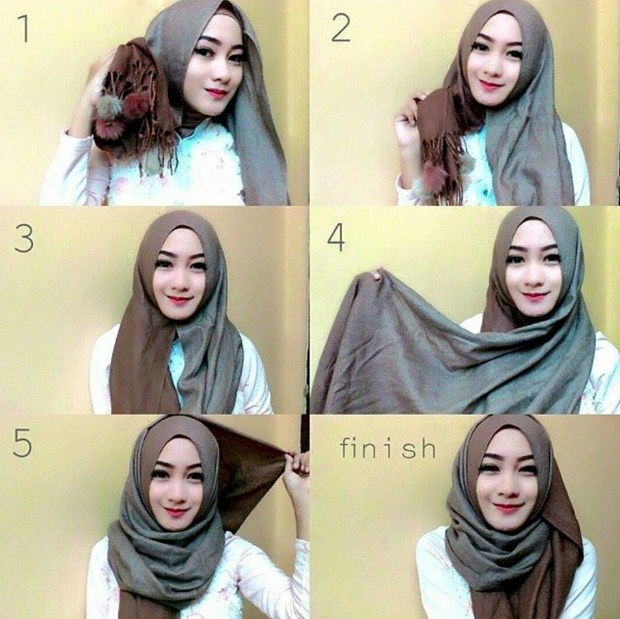 Tutorial Hijab Modern Tanpa Ninja Terbaru 2016
