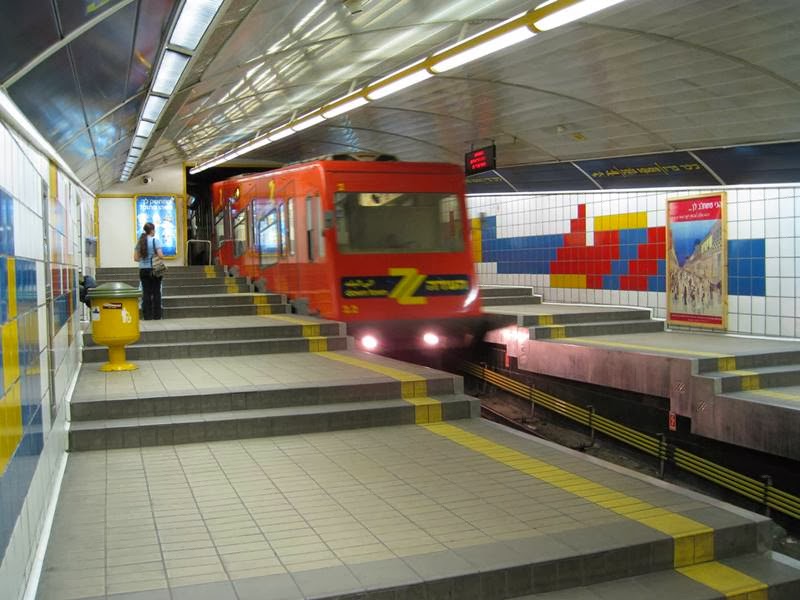Carmelit funicular | Haifa, Israel