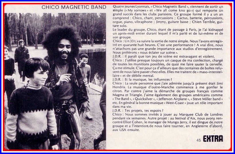 SIXTIES BEAT: Chico Magnetic Band