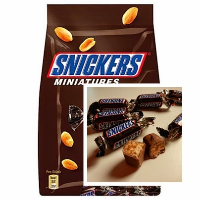 SNICKER, TWIX, BOUNTY, MARS MINIATURE