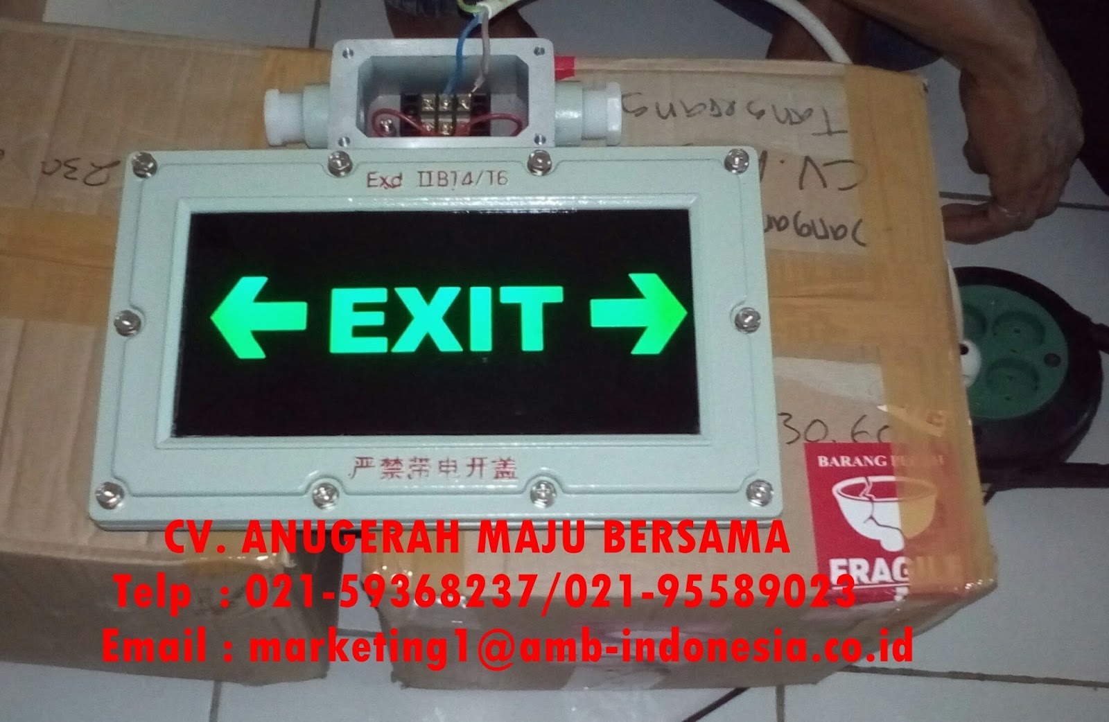 General Explosion Proof: Jual Lampu Led Emergency Exit Lamp Explosion ...