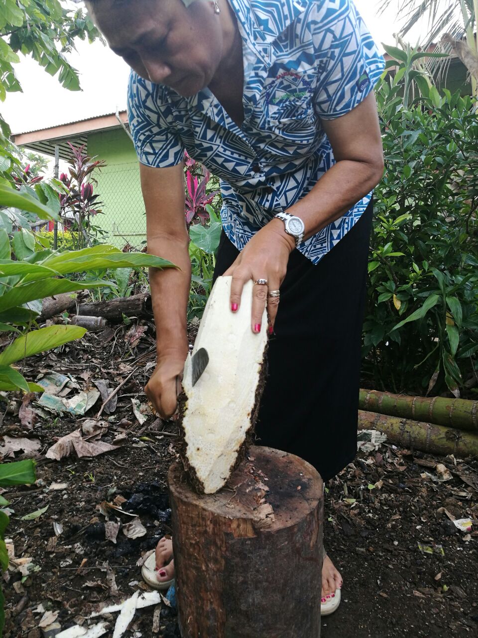 Samoan Cusine: Fa'alifu Talo/Ta'amu