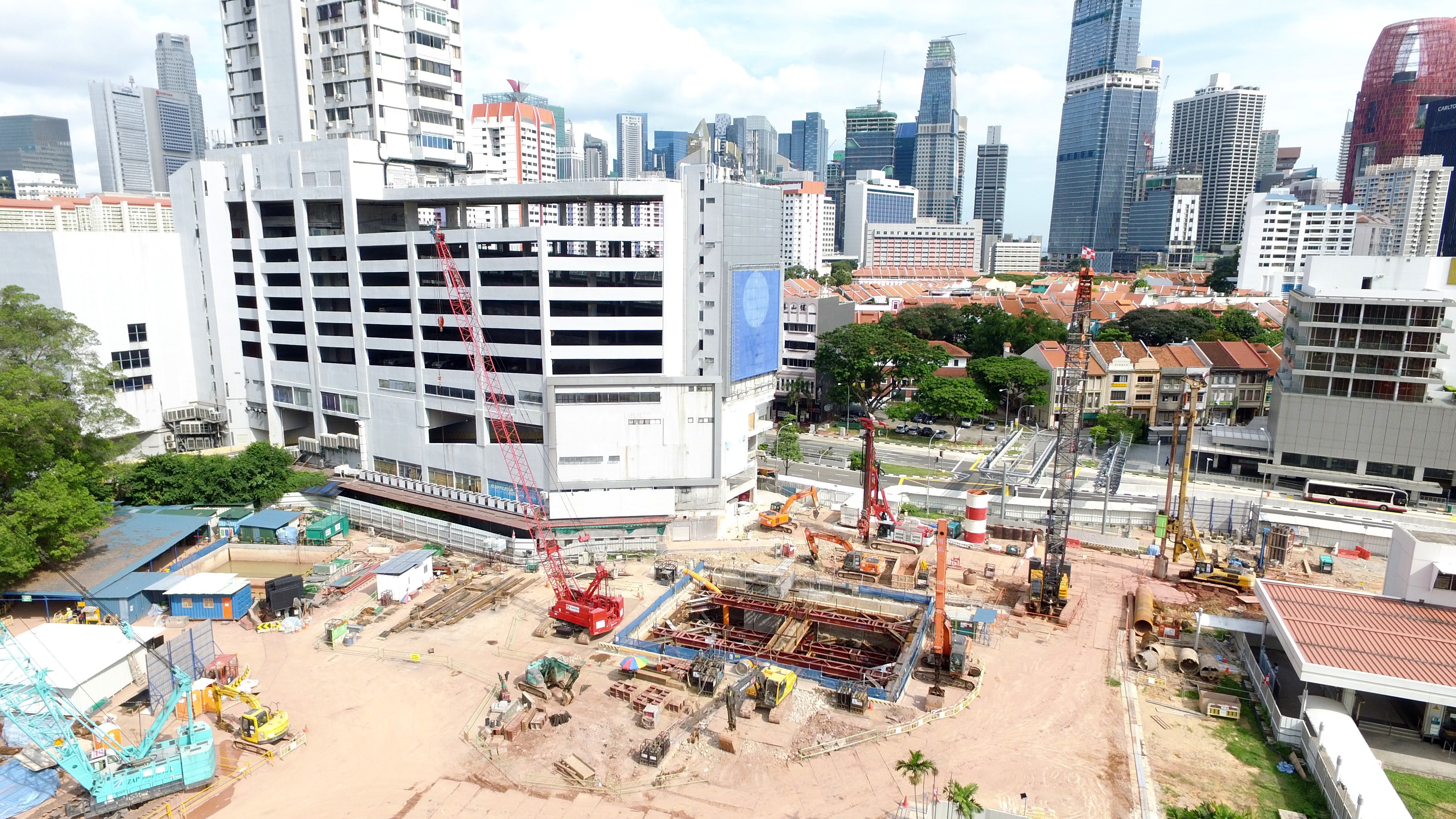 Thomson Line Construction: Outram Park D-walls (II)