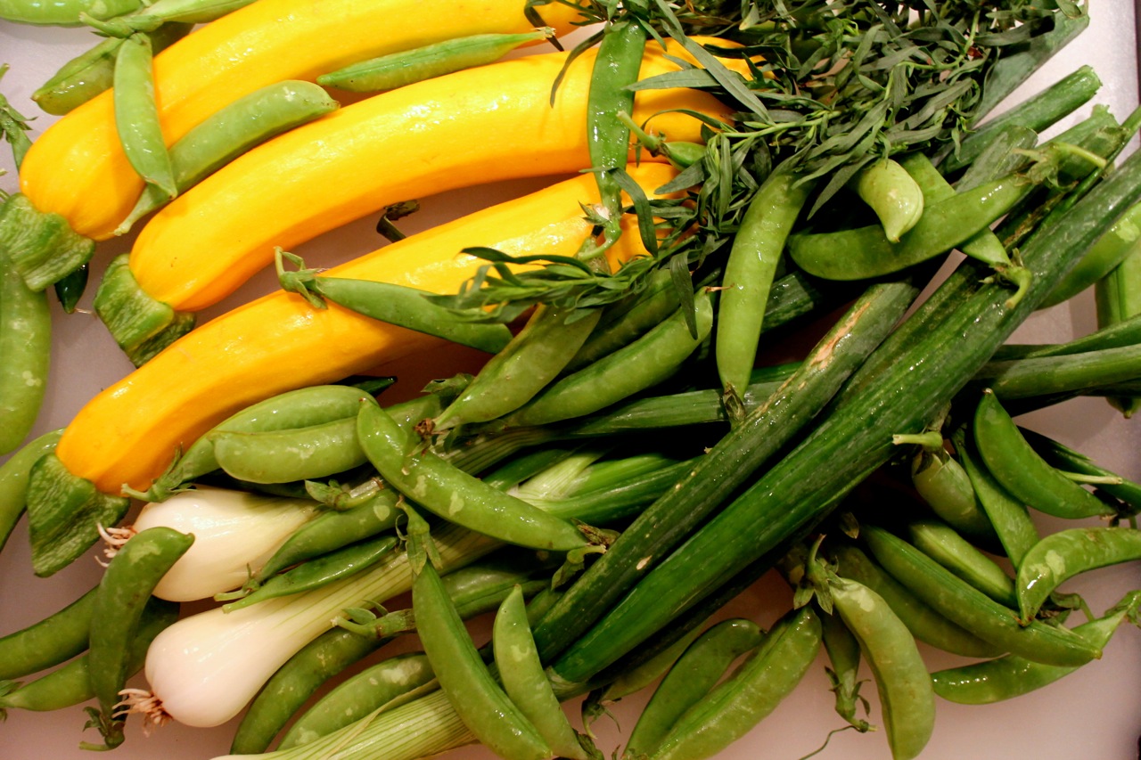 Cook In / Dine Out: Sautéed Summer Squash and Sugar Snap Pea Medley