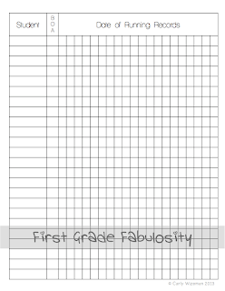 First Grade Fabulosity