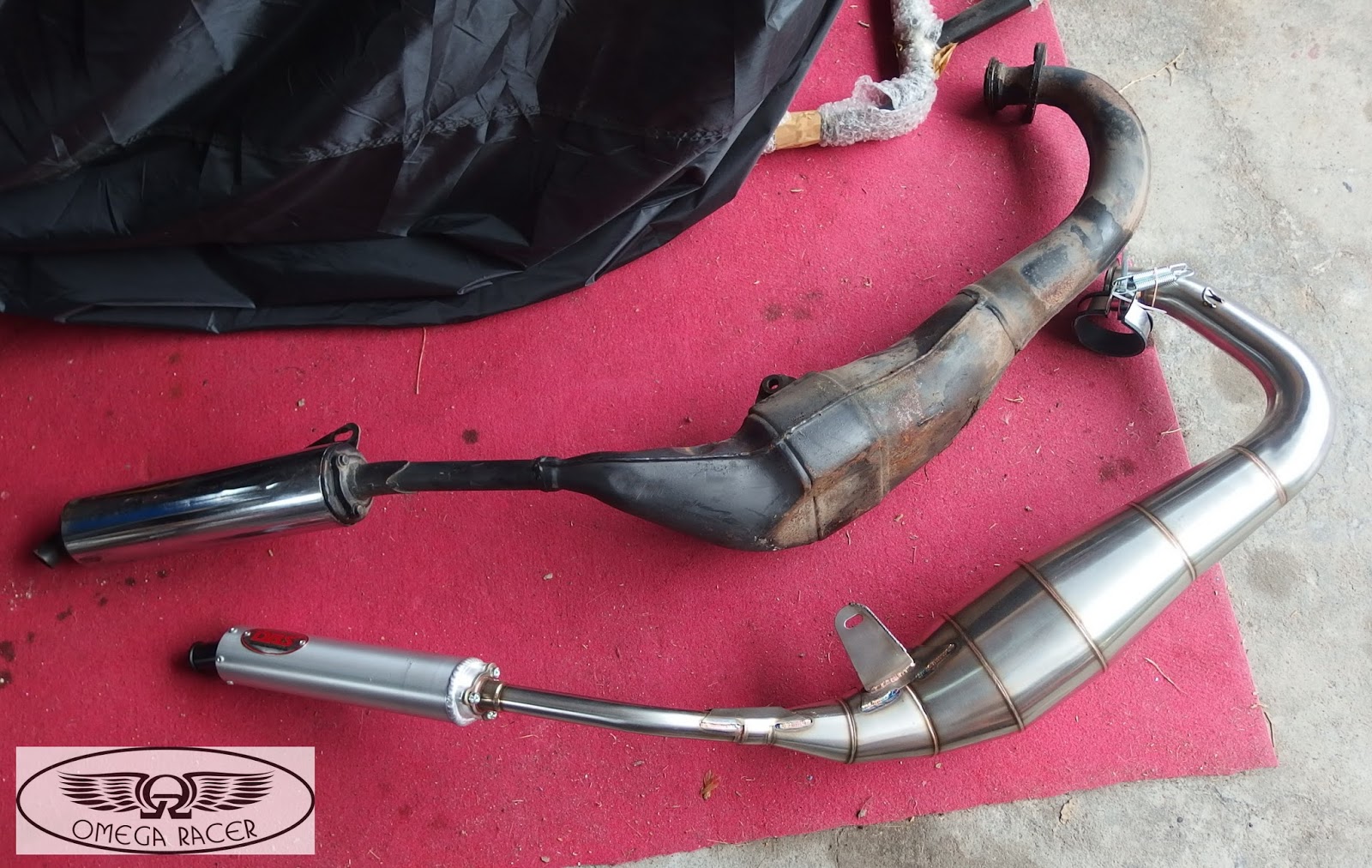 Omega Racer: DBS full exhaust system for Honda NSR150SP