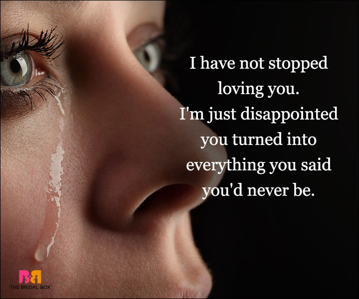 从心开始, 知足常乐 - ing : For being such a disappointment