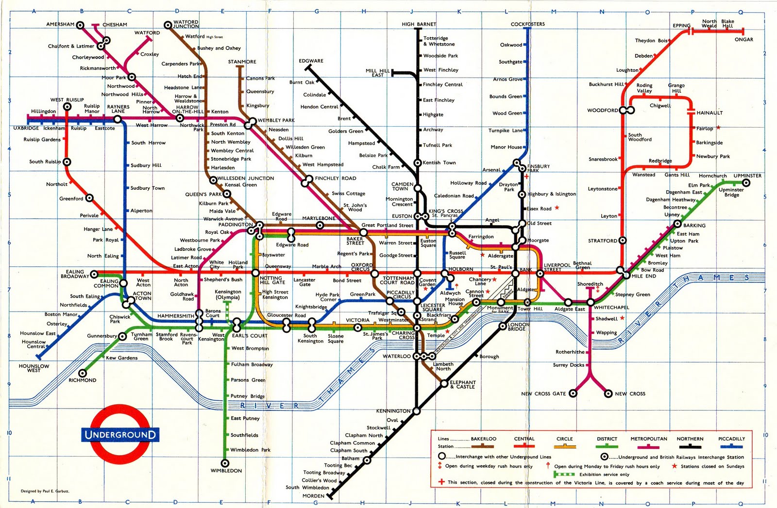 Histoire et chronologie des plans du métro de Londres: 1965