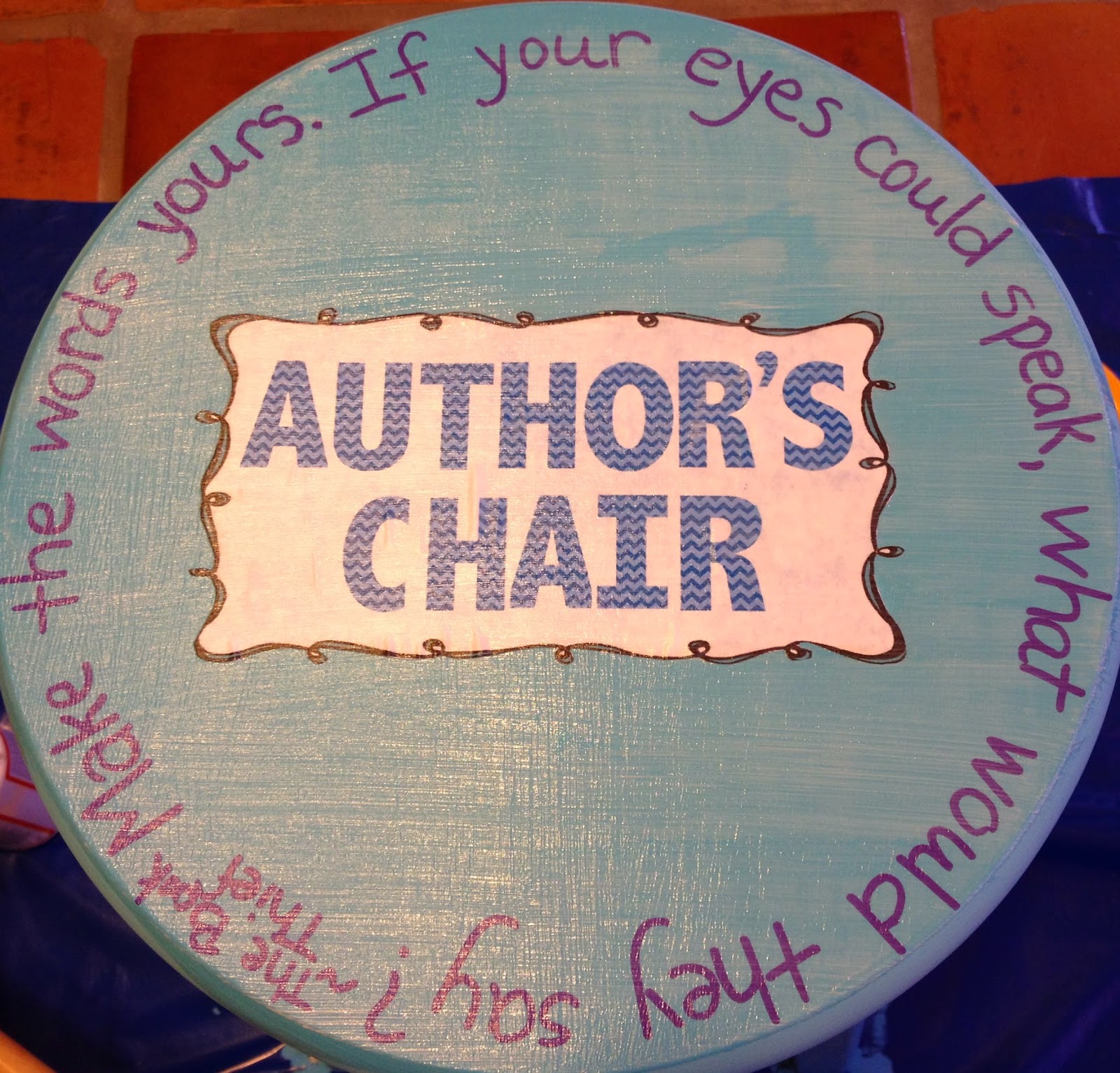 Learning to Teach in the Rain: Creating an Author's Chair Students Will ...