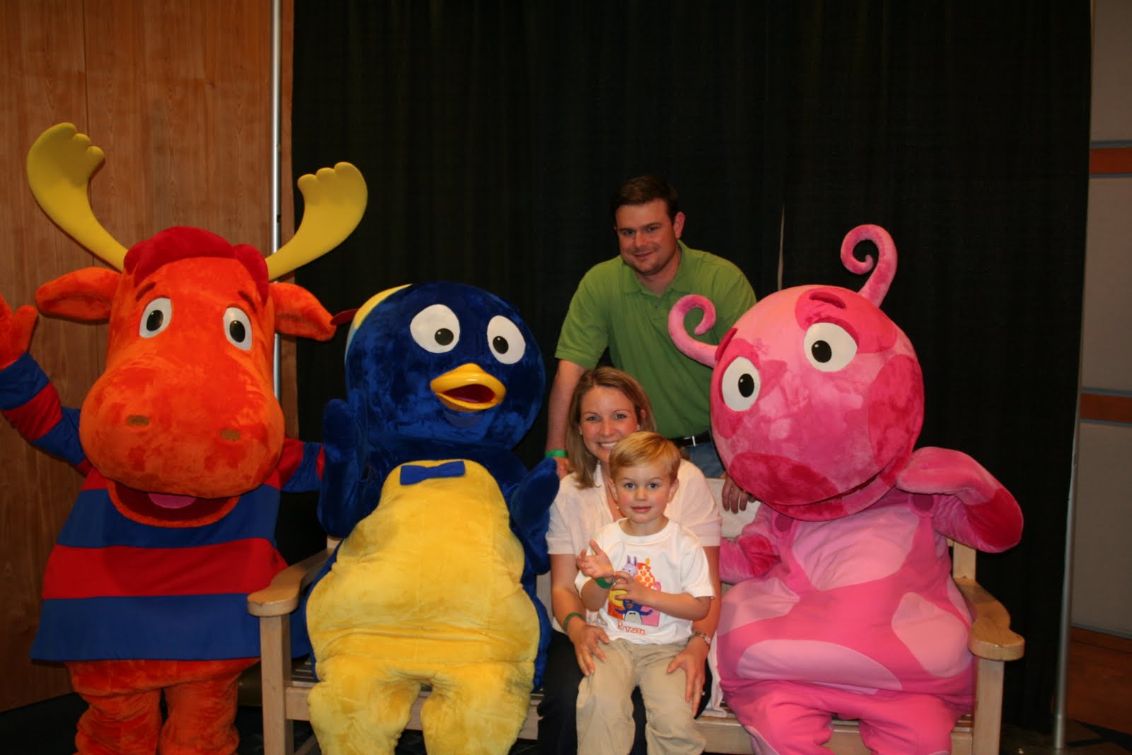 Ryan, Kaitlyn, and Colin Madden: Night out with the Backyardigans!