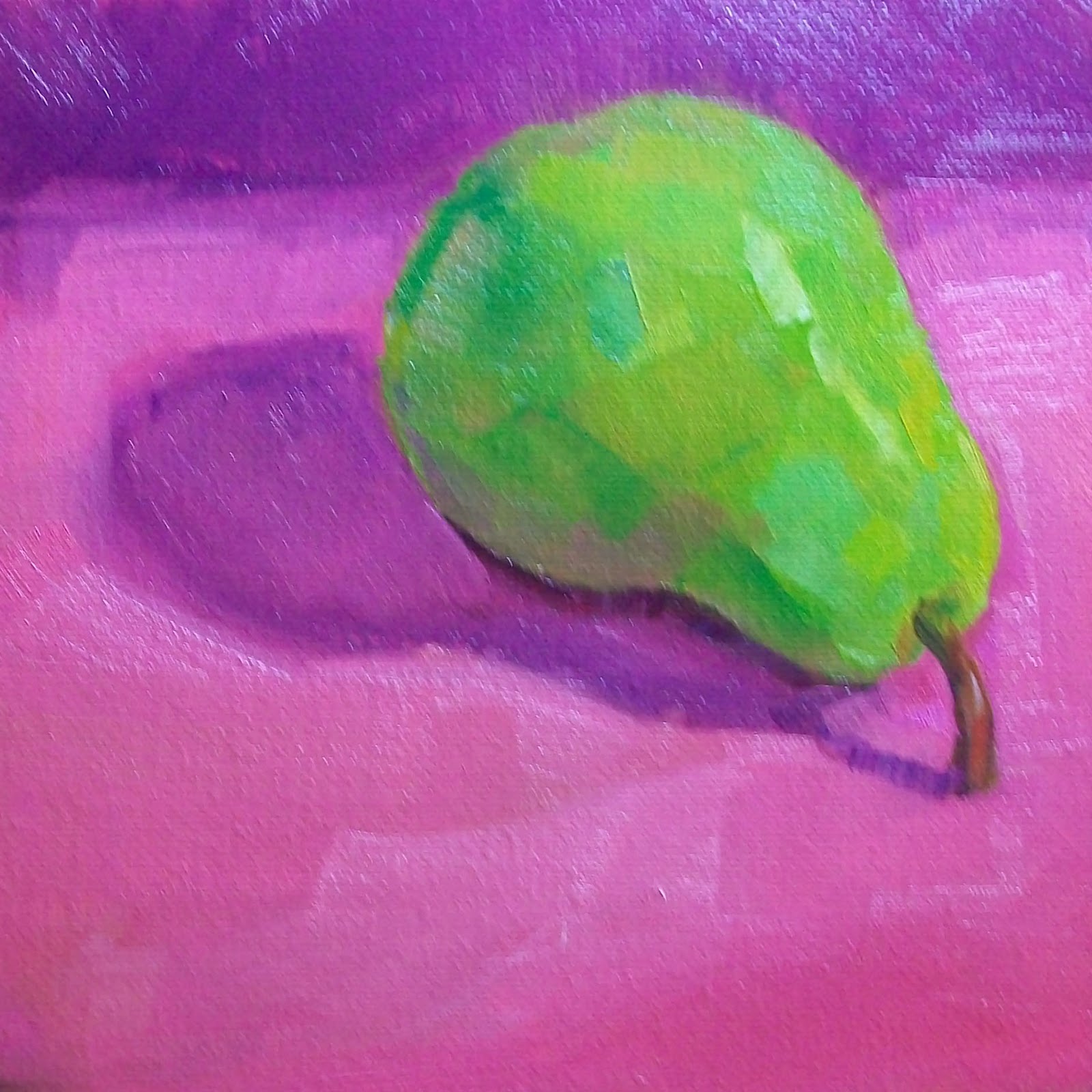 Alice Andreini's (almost) Daily Paintings: #42: Pink Pear