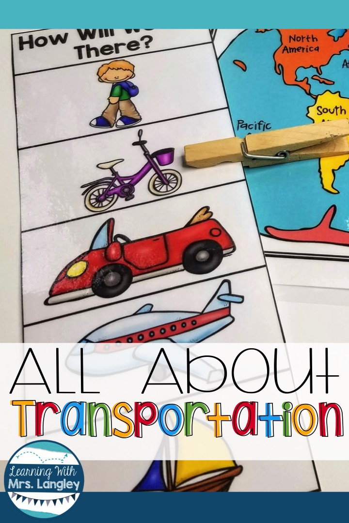 Transportation Unit and a FREE Bulletin Board Template | Learning with ...