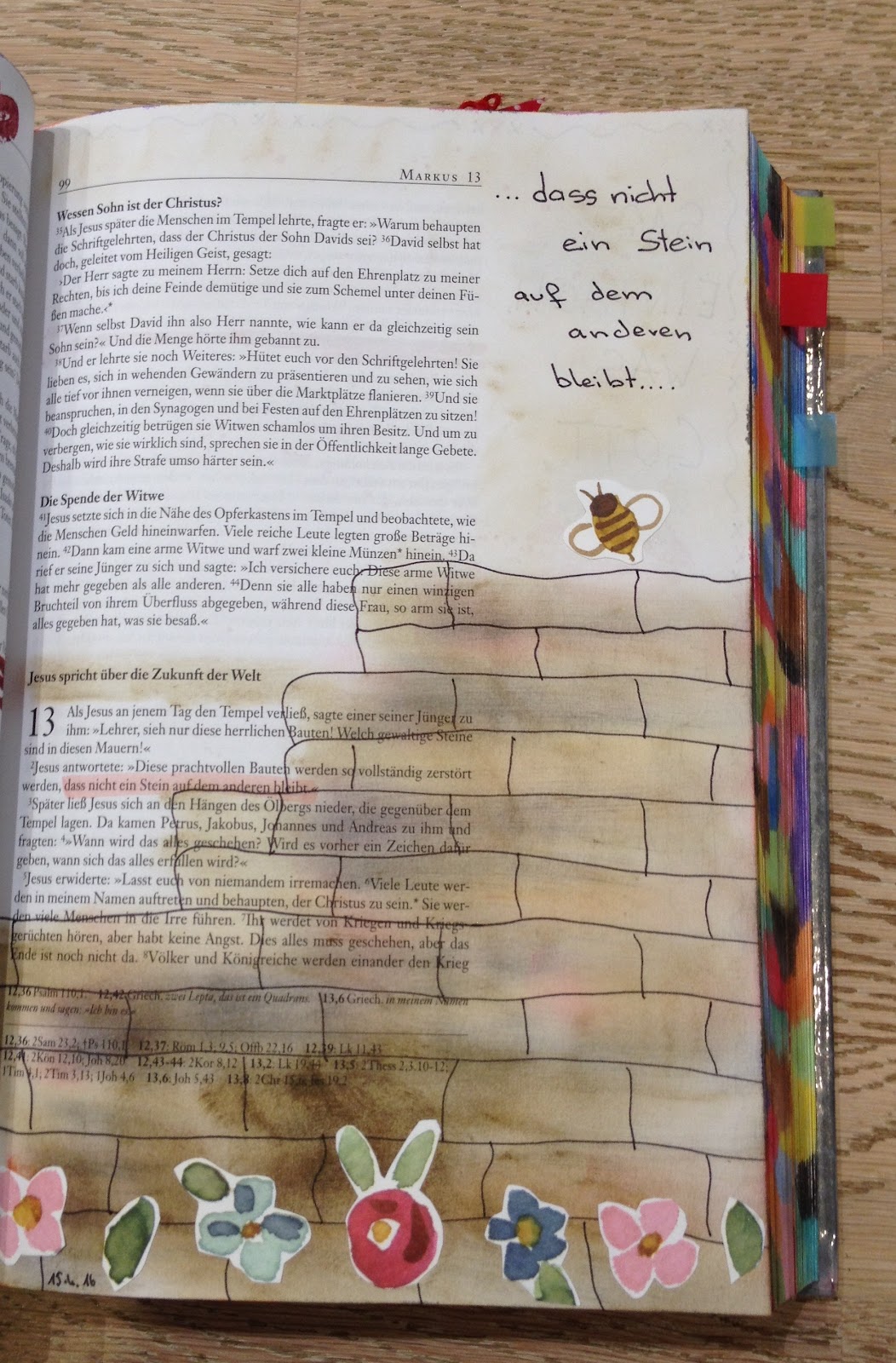 Conni's Bibel: Markus 13,2 ....dass nicht ein Stein auf dem anderen ...