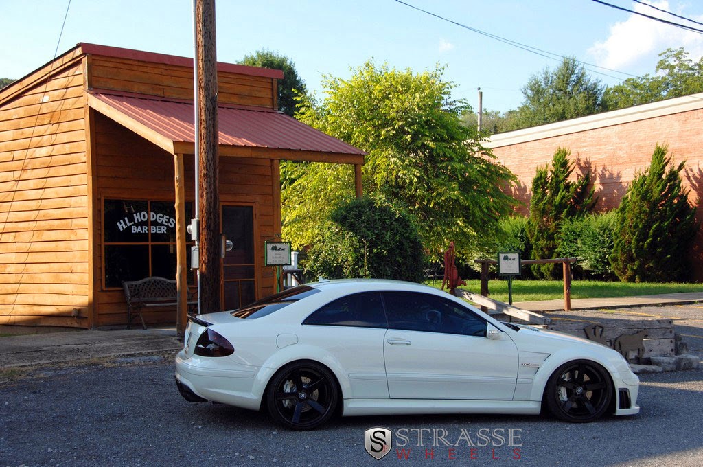 Mercedes-Benz CLK63 AMG Black Series on Strasse Wheels | BENZTUNING