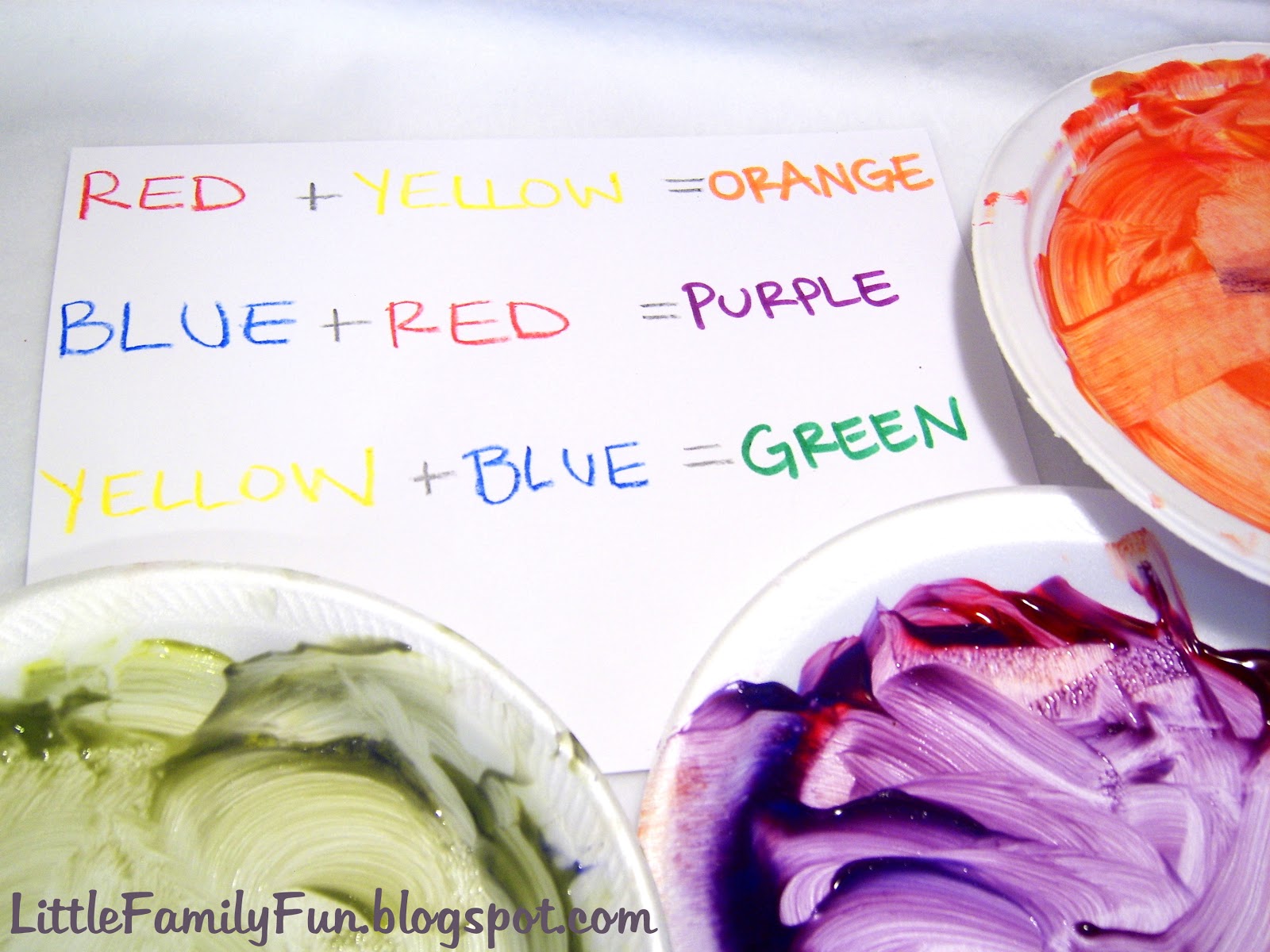 Little Family Fun: Color Mixing