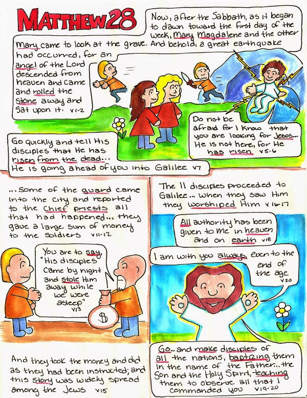 Matthew28.jpg (600×779) | Matthew bible, Gospel bible, Bible doodling