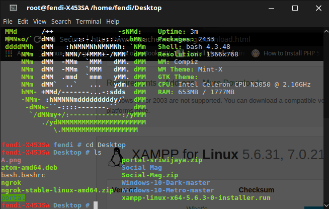 Cara Menginstall XAMPP di Linux Mint - Maulana Efendi