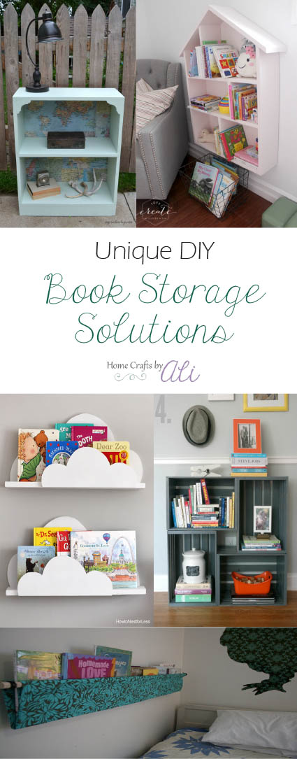 Unique DIY Book Storage Solutions - Home Crafts by Ali