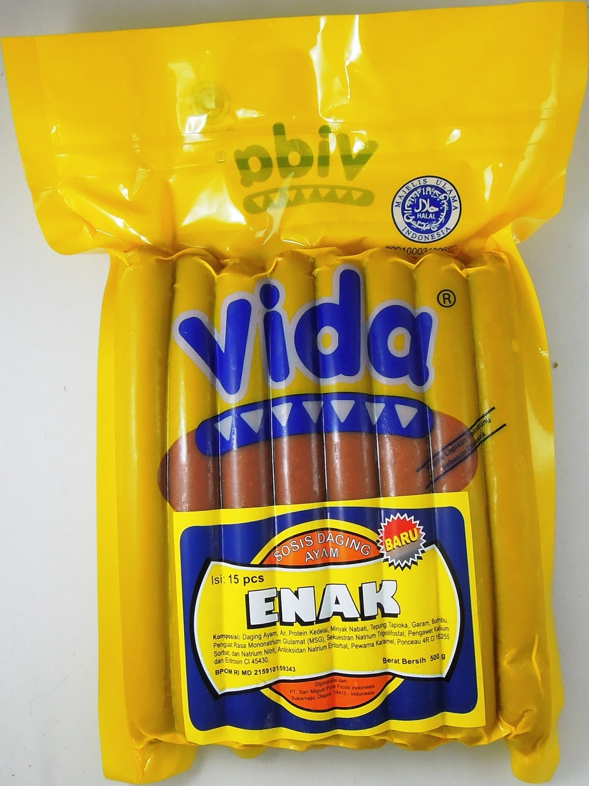 Agen resmi Sosis Bakso Burger Vida dan Farmhouse Harga Pabrik: Mei 2016