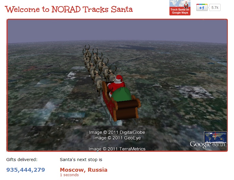Hella Heaven: NORAD tracking Santa Claus: call them toll-free