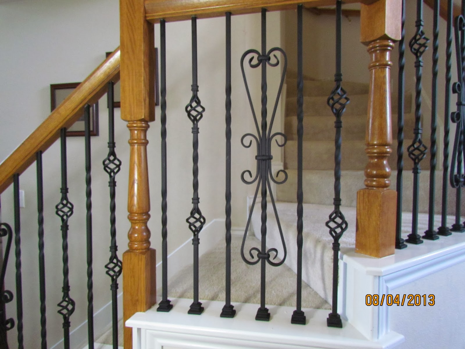High quality powder coated iron balusters