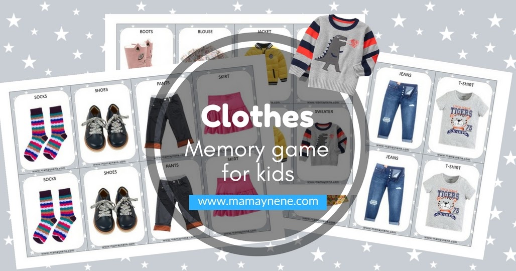 Clothes - Memory game for kids | Mamá y nené - Maternidad y recursos ...