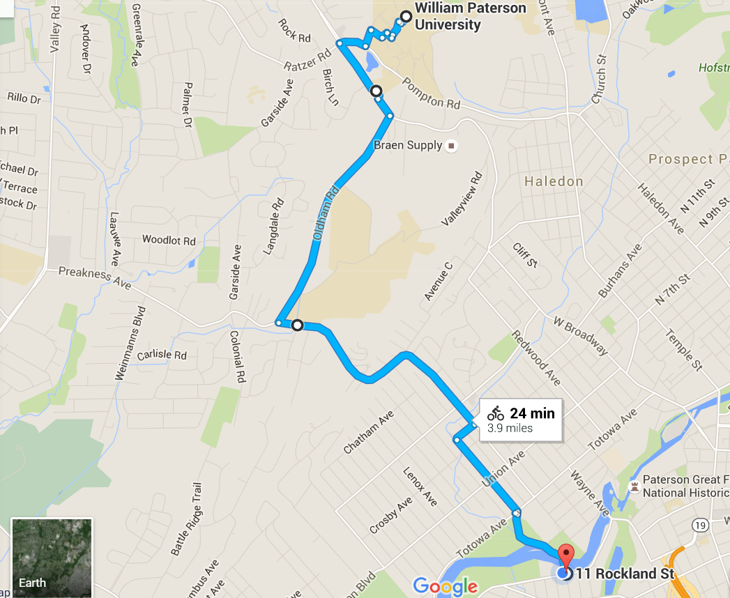 Medieval Anglo-Saxon Gaeilgeoir: WPUNJ to Downtown Paterson by Bicycle