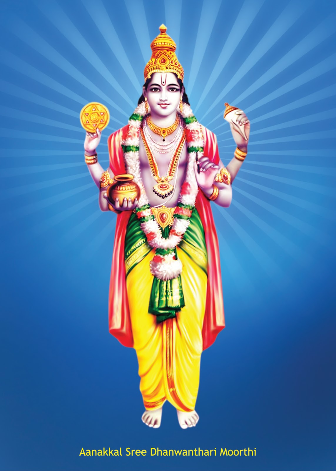 ESTAS DIVINIDADES PSIQUEMOLAN: DHANWANTARI . DIOS DE LA MEDICINA AIURVEDICA