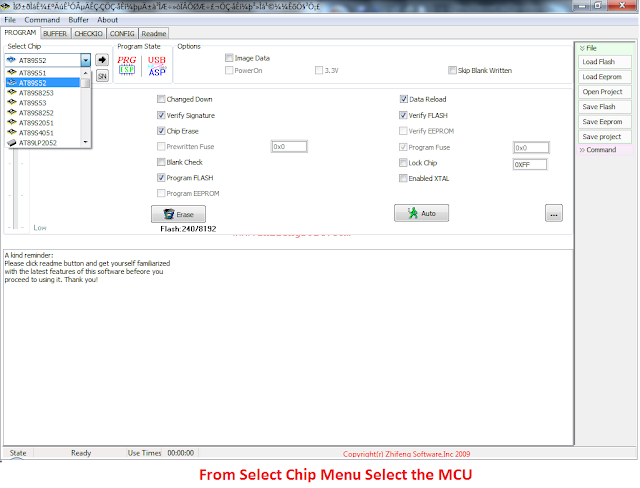 Open Electronics Project: Tutorial 3: How to burn HEX file into ...