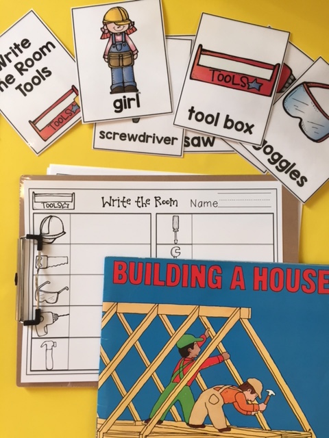 Tools - Write the Room ~ Preschool Printables