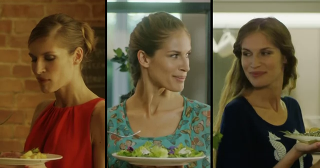 Le modelle della pubblicità: Antonija Topic si fa in tre gemelle per l ...