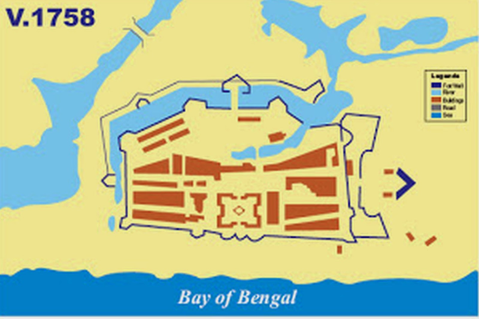 Muthusamy's Photo Stream: Evolution of Fort St.George 1758 (As ...