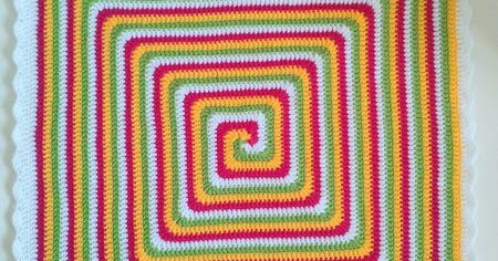 Tina's handicraft : SOLID GRANNY SPIRAL SQUARE free pattern & photo ...