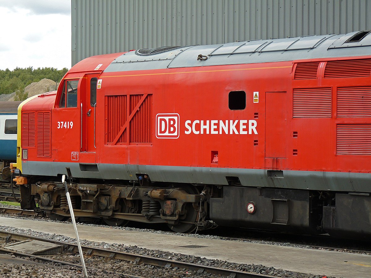 Voie de Débord: La class 37419 en livrée DB Schenker / Class 37419 in ...