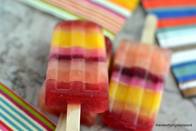 Striped Juice Popsicles | The View from Great Island