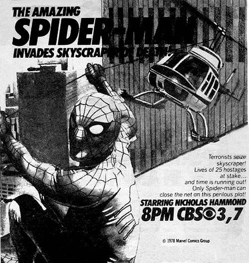 space1970: THE AMAZING SPIDER-MAN (1977) TV Guide Ads
