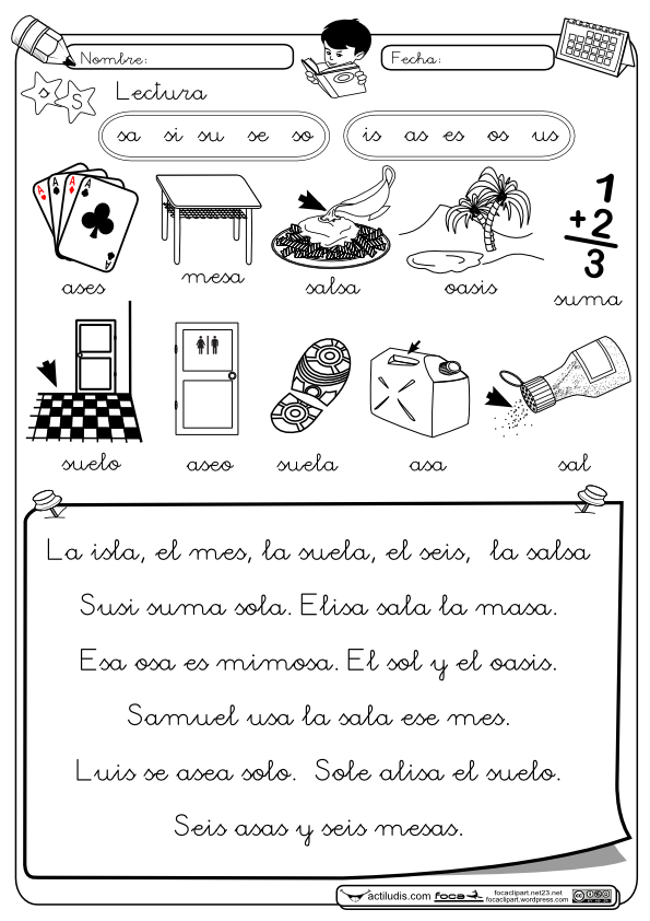 APRENDIENDO A ENSEÑAR: APRENDEMOS A LEER: S