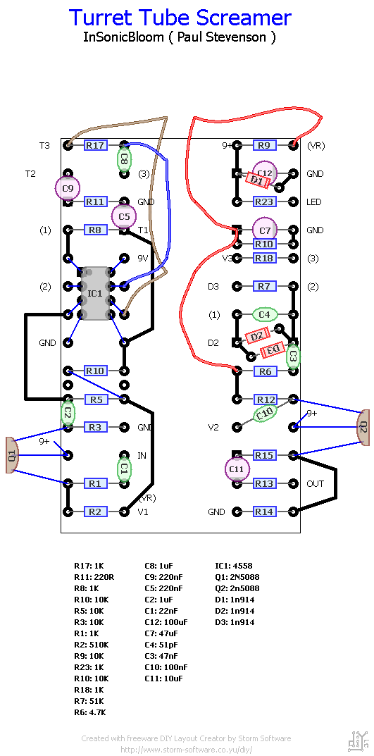 Paul In The Lab: Point To Point Tube Screamer