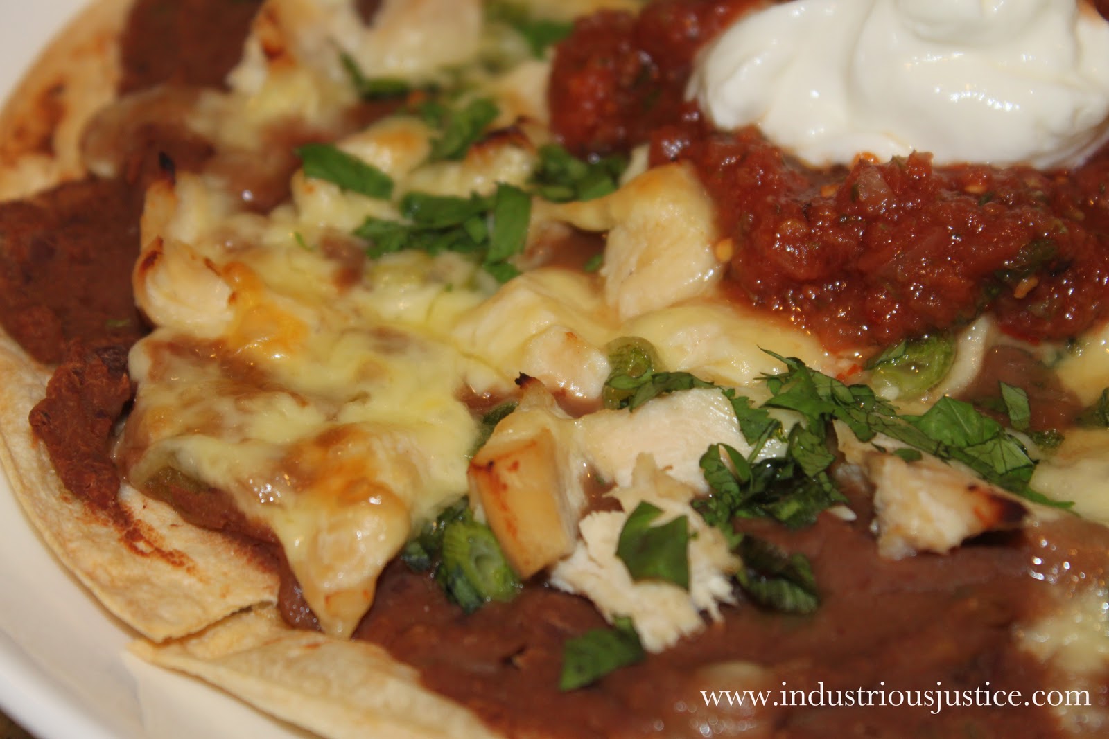 industrious justice: Recipe: Chicken Tostadas