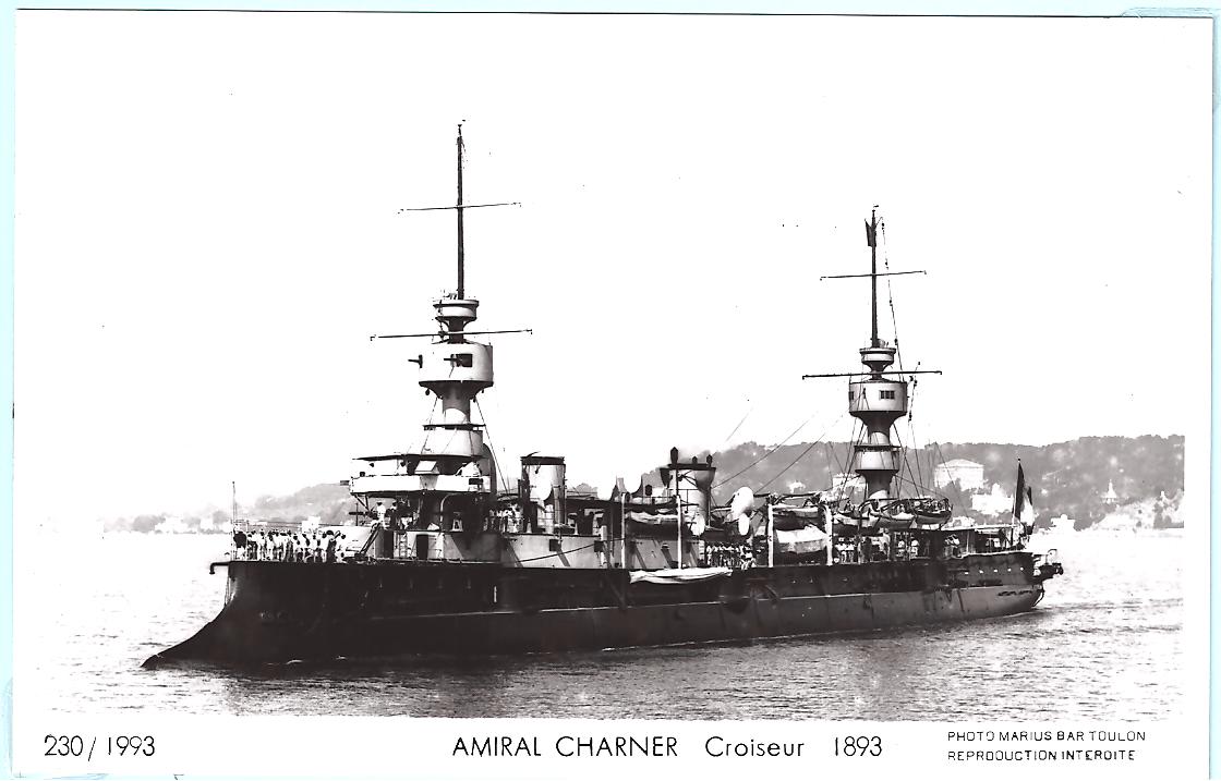 Marcophilie Daniel: Croiseur Amiral CHARNER - Marine nationale au Maroc