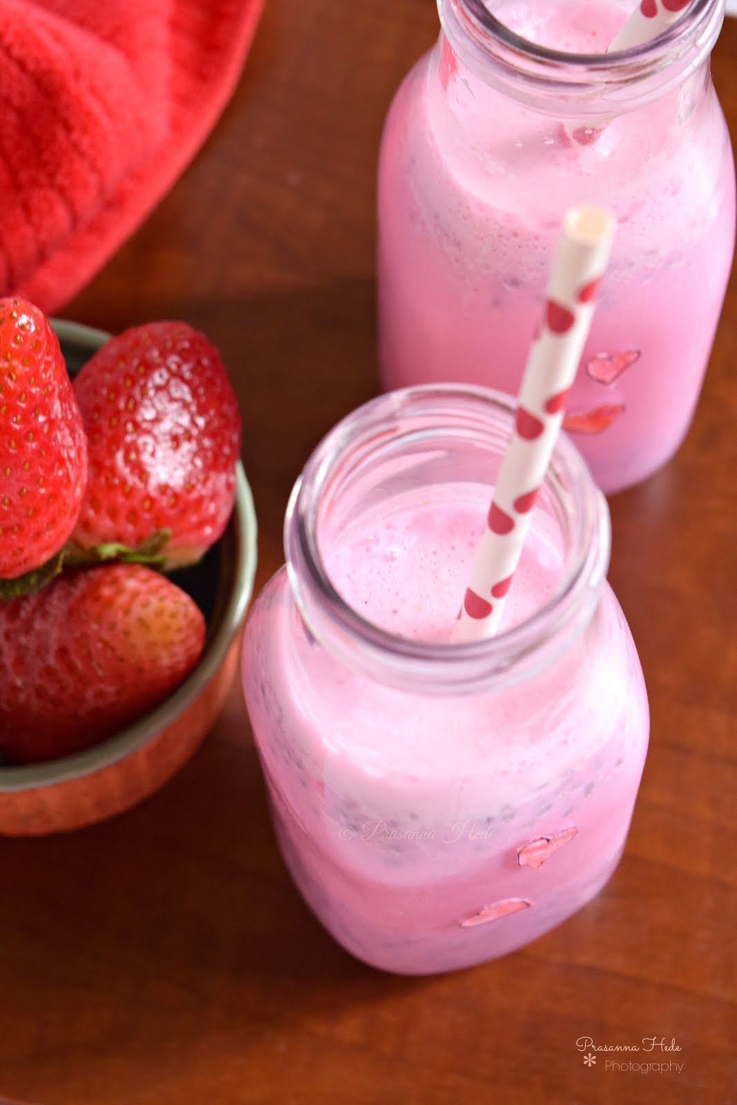 Strawberry Almond Milk Breakfast Smoothie(Love Potion - Valentine's ...