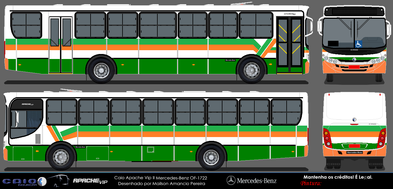 Vip II Pereira | DESENHO ONIBUS BRASIL