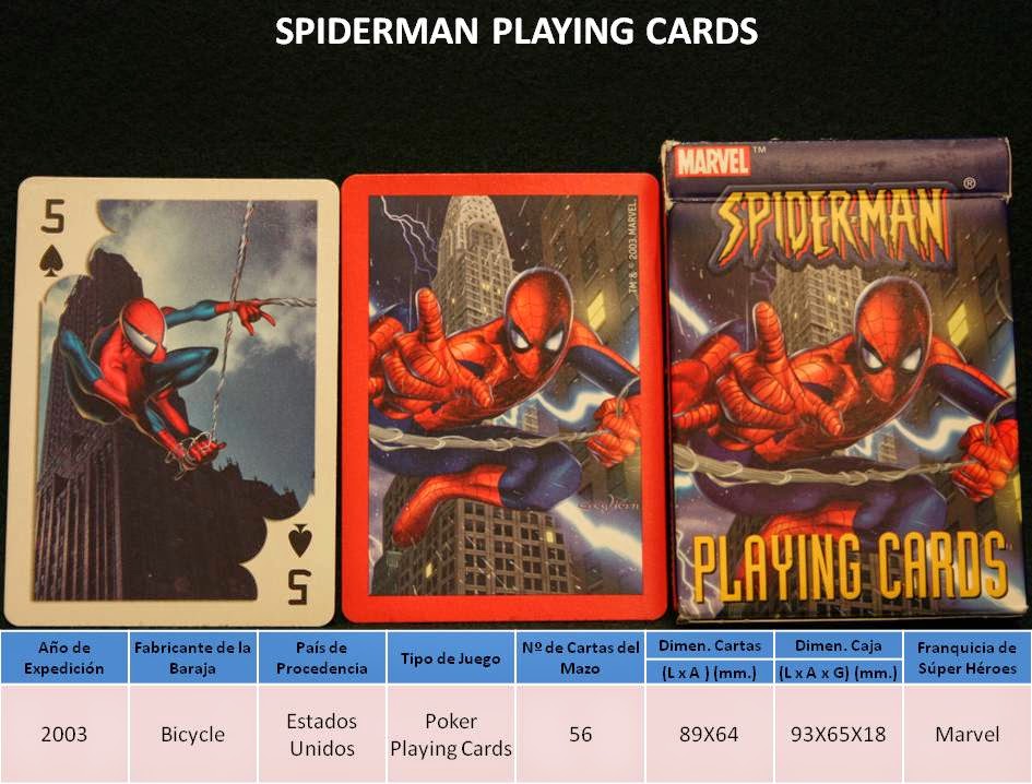 Cartas de Superheroes: SPIDERMAN PLAYING CARDS